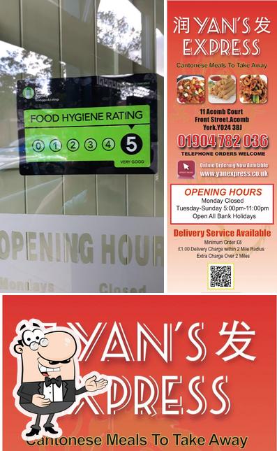 Yan's Express, York - Restaurant menu, prices and reviews