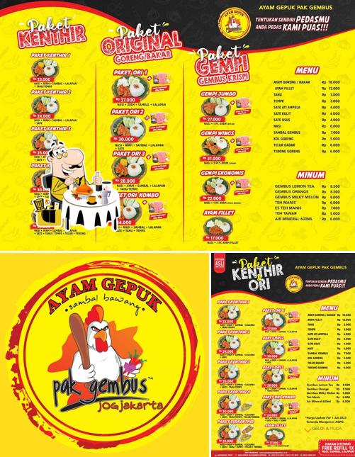 Ayam Gepuk Pak Gembus Aryana Karawaci, Suka Bakti - Menú del ...