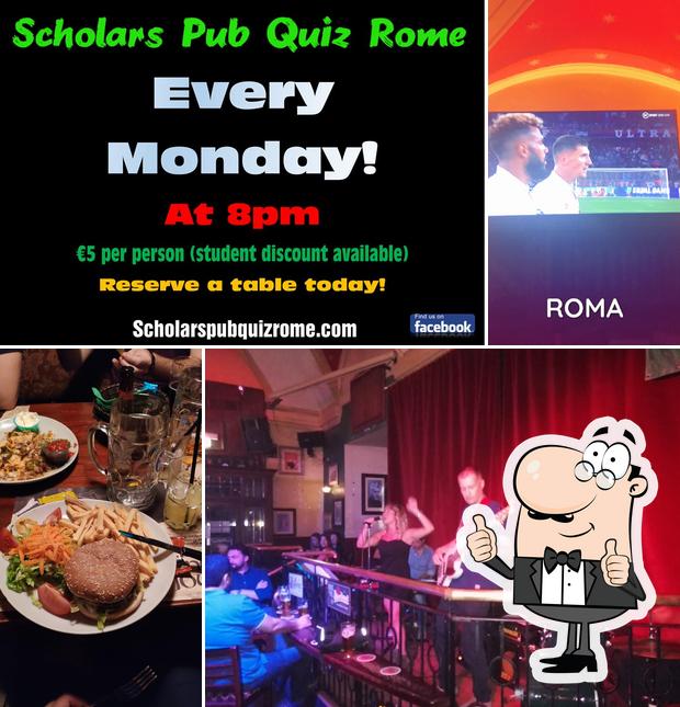 Scholars Lounge Irish Pub, Rome - Restaurant menu and reviews