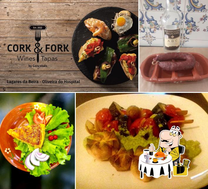 cork & fork vinho e petiscos restaurante, Lagares da Beira - Restaurant ...