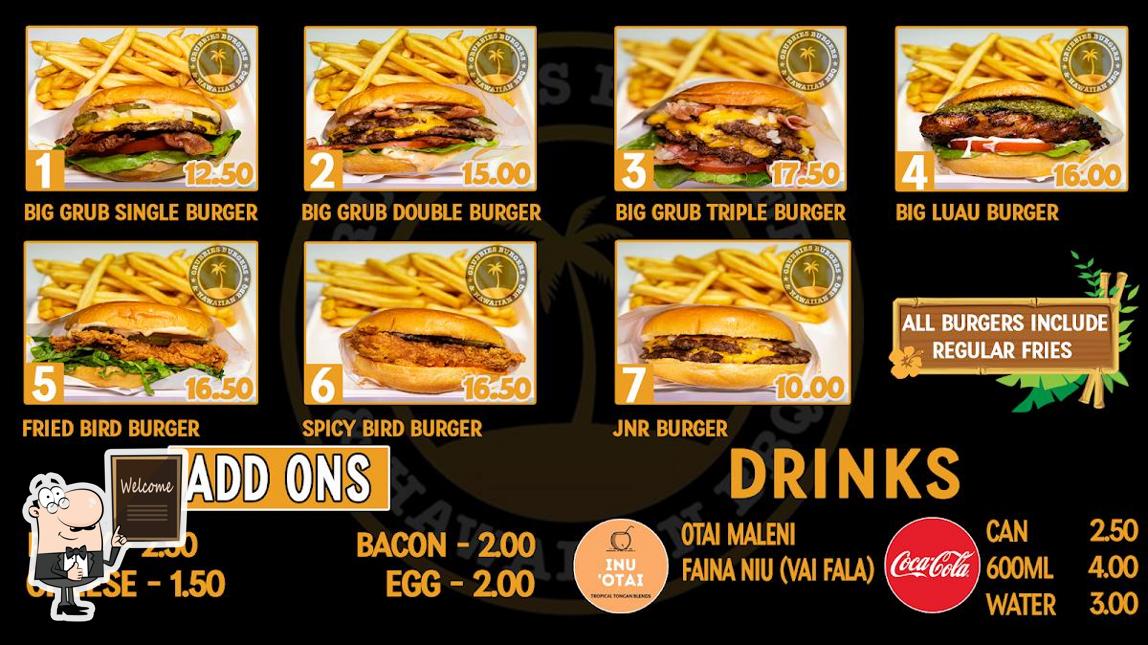 Grubbies Burgers & Hawaiian BBQ in Redbank Plains - Restaurant menu and ...