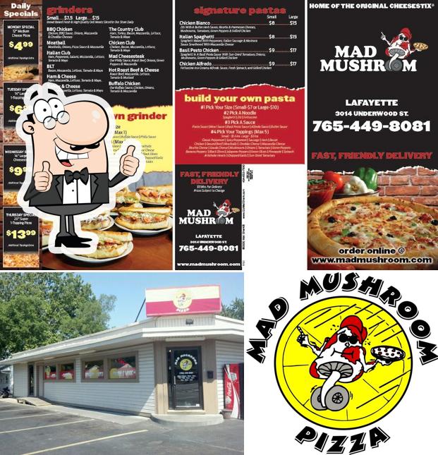 Mad Mushroom, Lafayette - Restaurant menu, prices and reviews