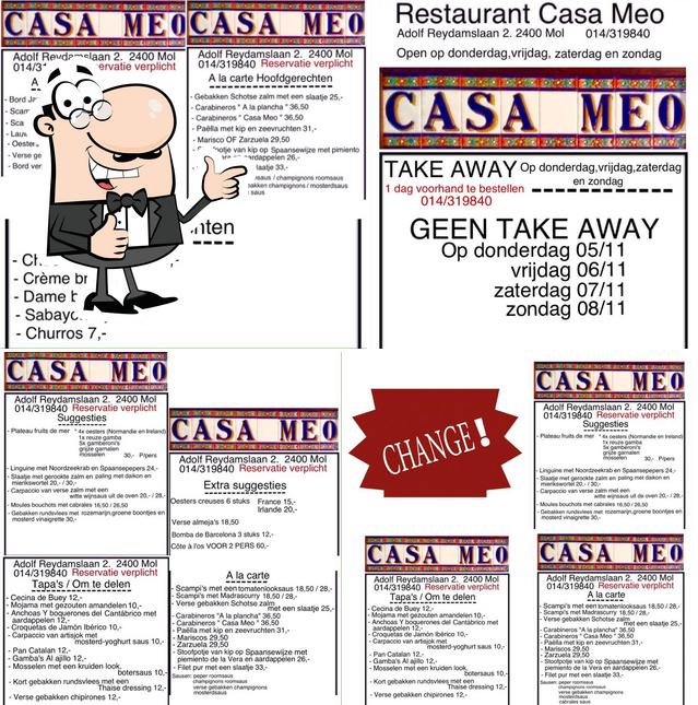 Casa Meo, Mol - Restaurant menu, prices and reviews