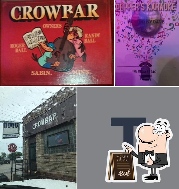 The Crow Bar & Grill, Sabin - Restaurant menu, prices and reviews
