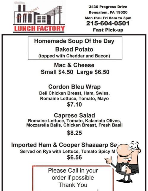 Lunch Factory in Bensalem - Restaurant menu and reviews