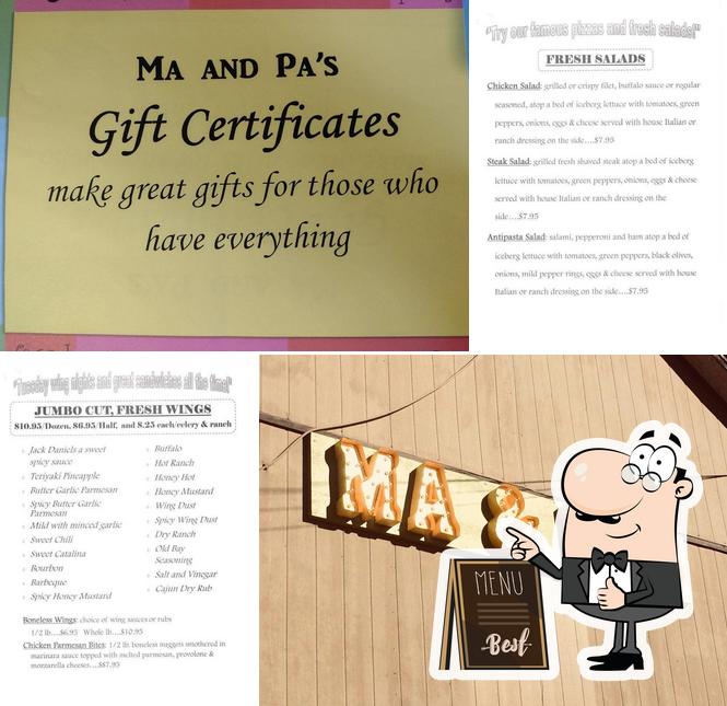 Ma & Pa's, 8620 PA-553 in Heilwood - Restaurant menu and reviews