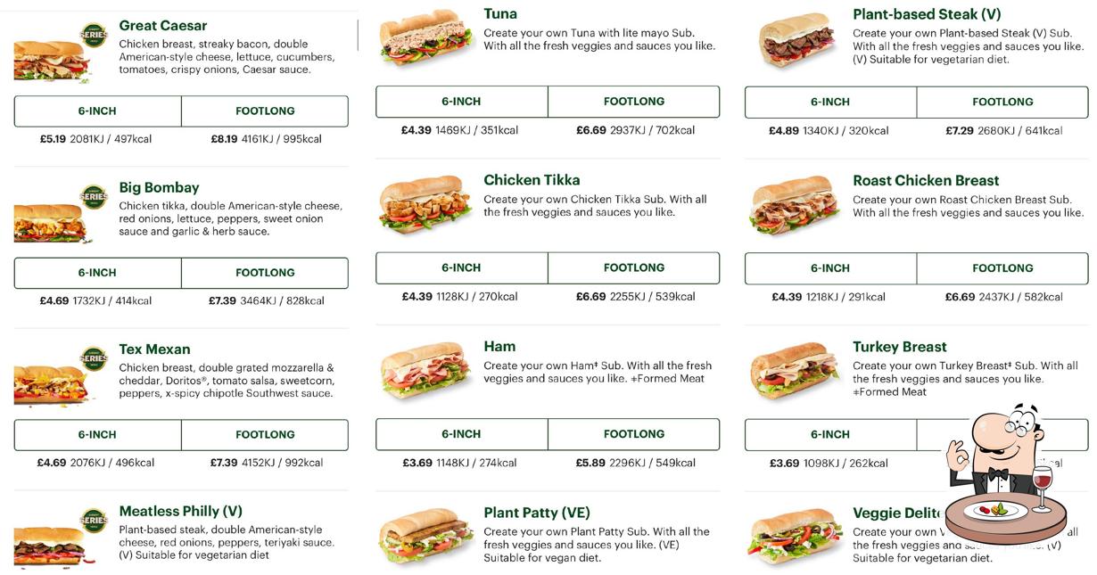 Subway, Glasgow, Kelvinhall subway - Restaurant menu, prices and reviews