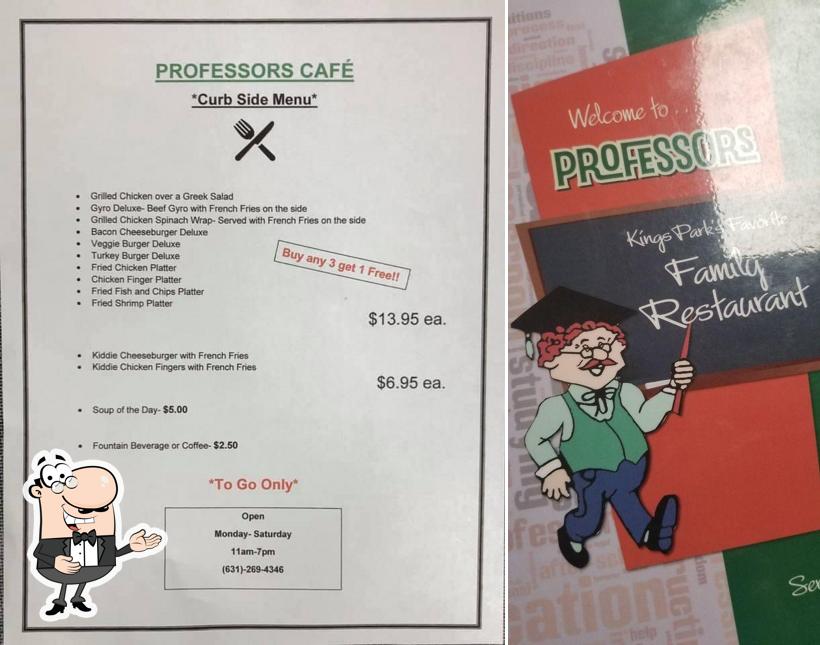 Professor's Cafe, Kings Park - Restaurant menu, prices and reviews