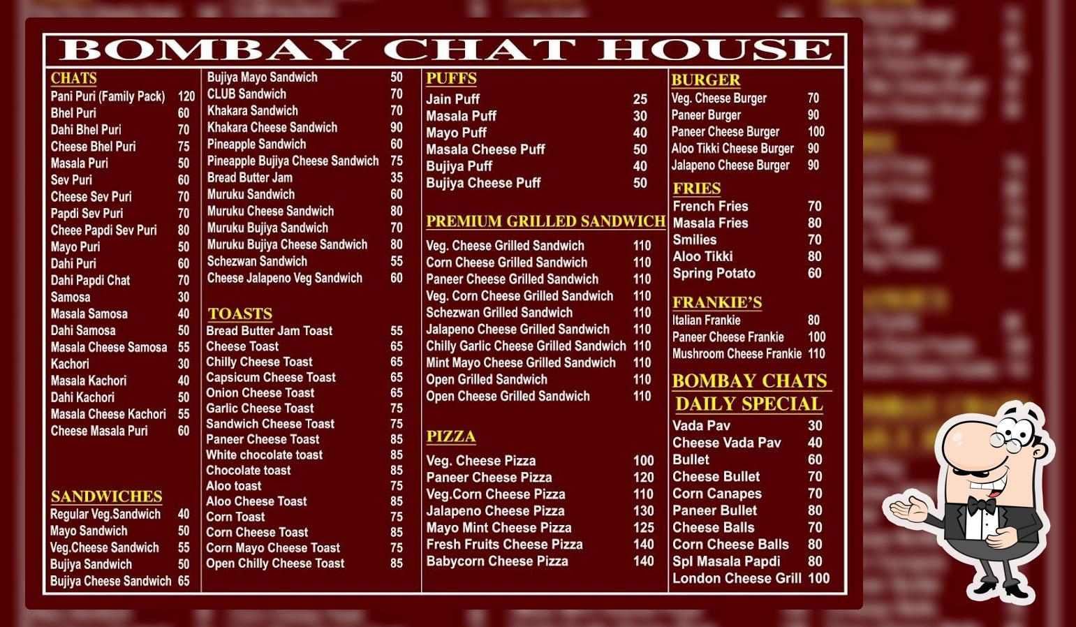 Bombay Chat House, Chennai, No - Restaurant menu and reviews