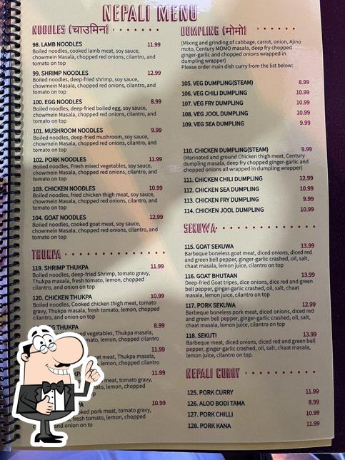 Indian & Nepali Kitchen Restaurant & Bar, Pataskala - Restaurant menu ...