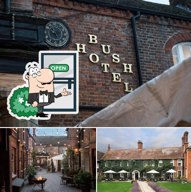 Garden Restaurant & Oak Lounge at The Bush Hotel, Farnham - Restaurant ...