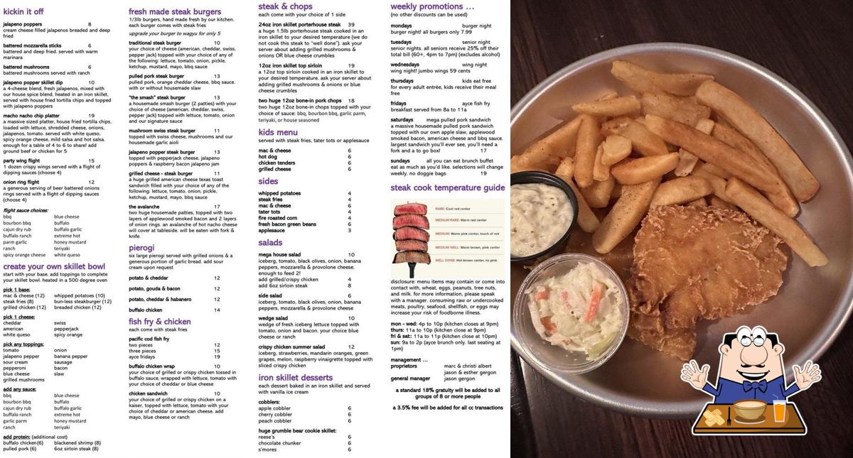 Cast Iron Bar & Grille, Canal Fulton - Restaurant menu, prices and reviews
