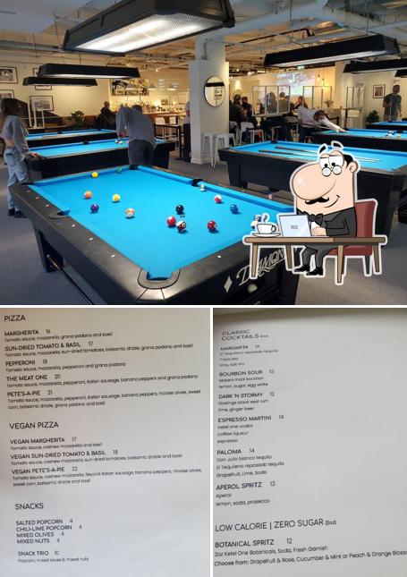 Sneaky Pete's Pool Cafe, Vancouver - Menu du restaurant, prix et avis