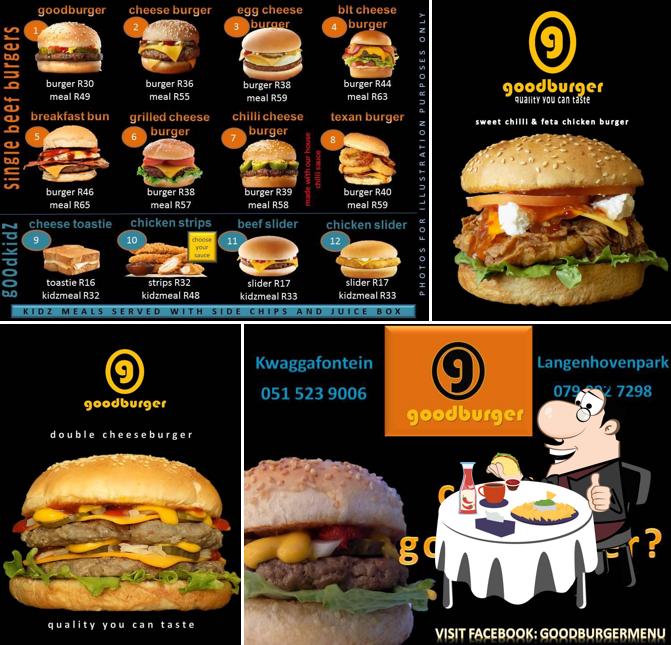 Goodburger Langenhovenpark, Bloemfontein - Restaurant menu, prices and ...