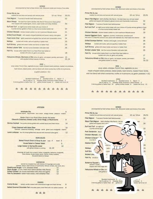Shady Grove, Ellsworth - Restaurant menu, prices and reviews