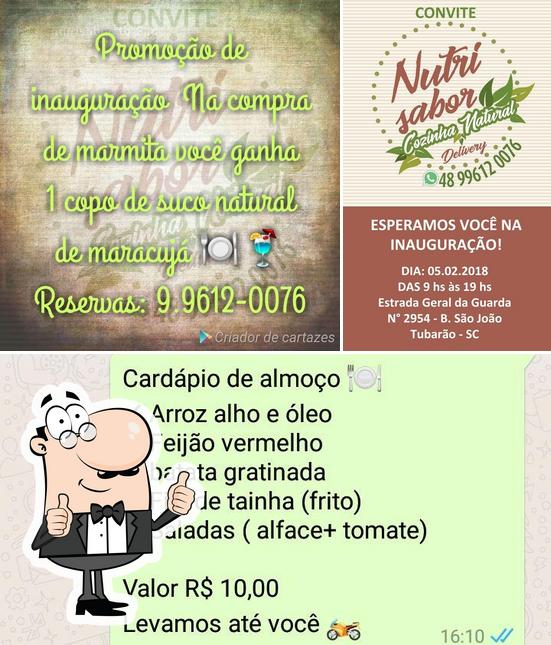 Nutri Sabor, Tubarão - Menu do restaurante, preços e opiniões