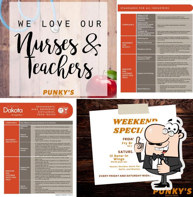 Punky's Bar & Grill, Dazey - Restaurant menu, prices and reviews