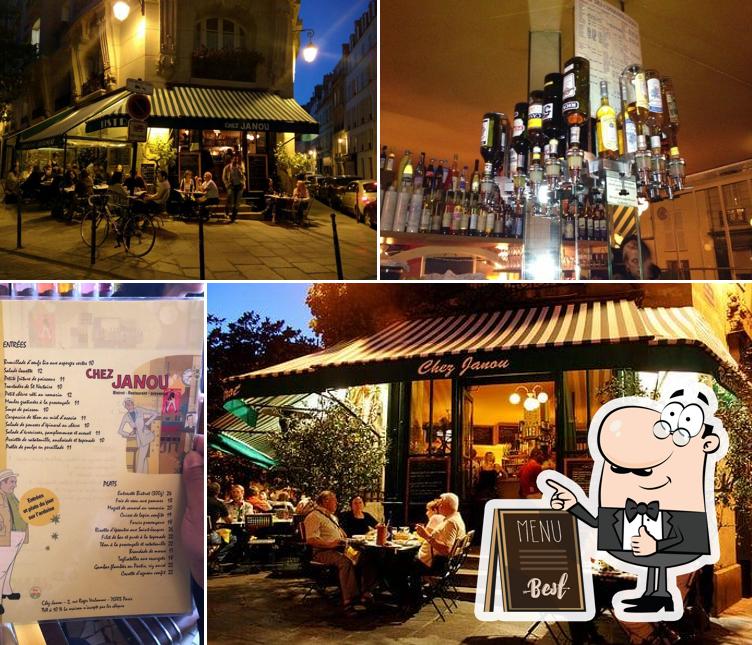 Chez Janou restaurant, Paris, 2 Rue Roger Verlomme - Restaurant menu ...