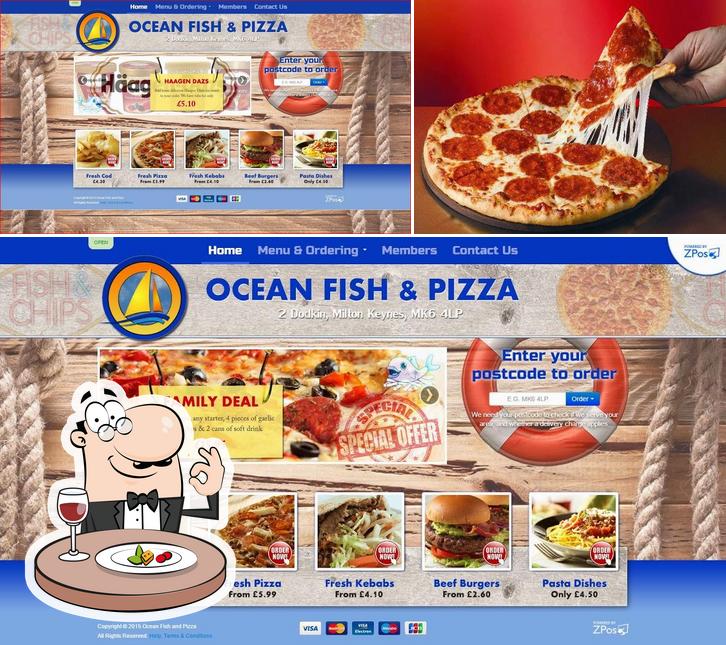 Ocean Fish & Pizza (Milton Keynes), Milton Keynes - Restaurant menu ...