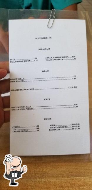 Dixie Drive-in, 1920 E 5th St in Lumberton - Restaurant menu and reviews