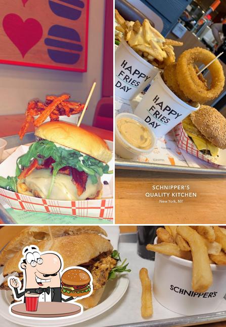 Menu of Schnippers restaurant, West New York, 570 Lexington Ave ...