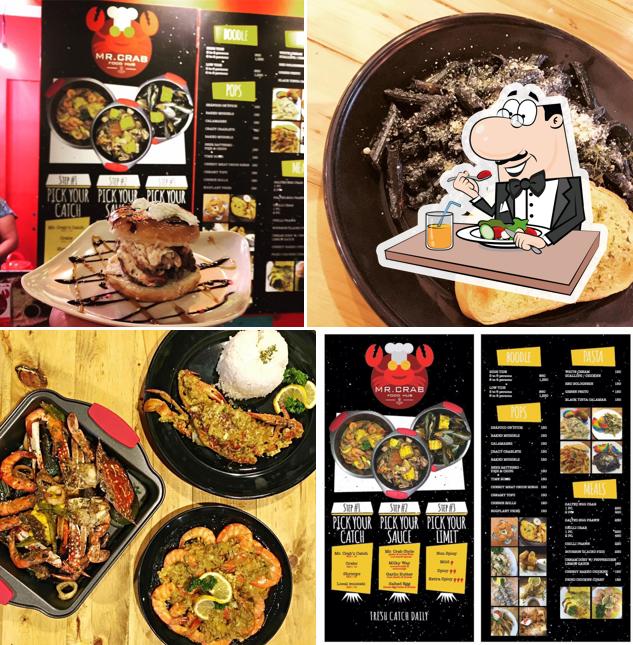 Mr. Crab restaurant, Quezon City - Restaurant menu