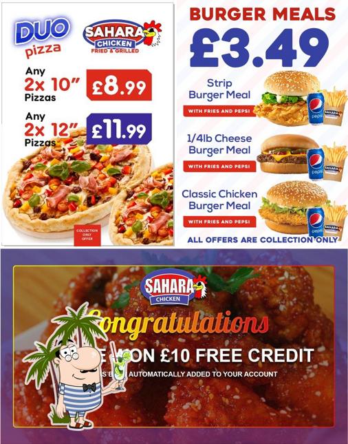 Sahara chicken fried and grilled in Ashton-under-Lyne - Restaurant menu ...