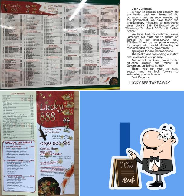 Lucky 888, Wick - Restaurant menu, prices and reviews