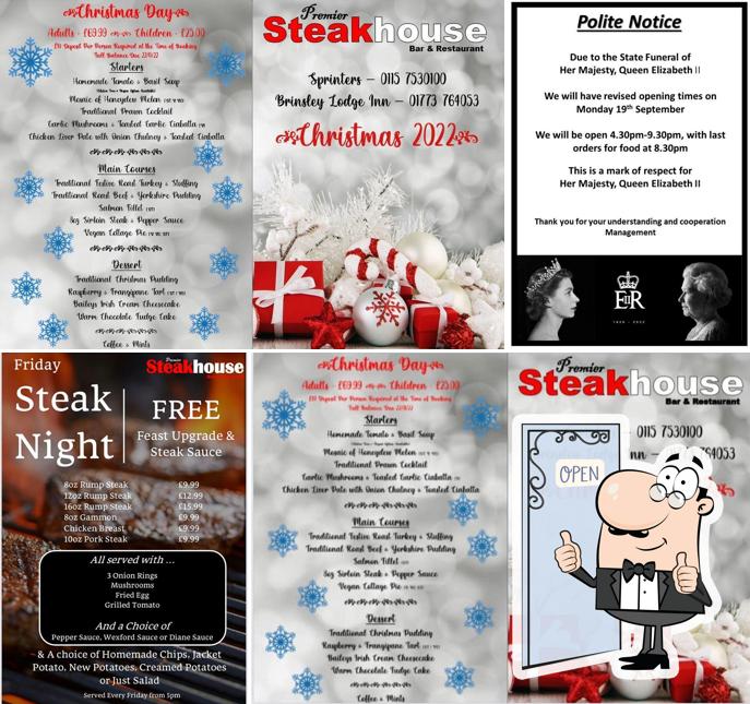 Sprinters Premier Steakhouse in Nottingham - Restaurant menu and reviews