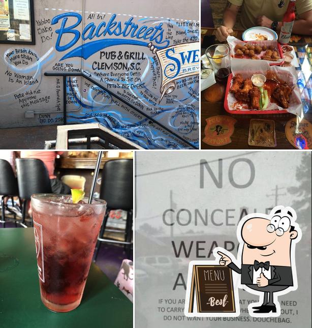 Backstreets Pub & Grill in Clemson - Restaurant menu and reviews