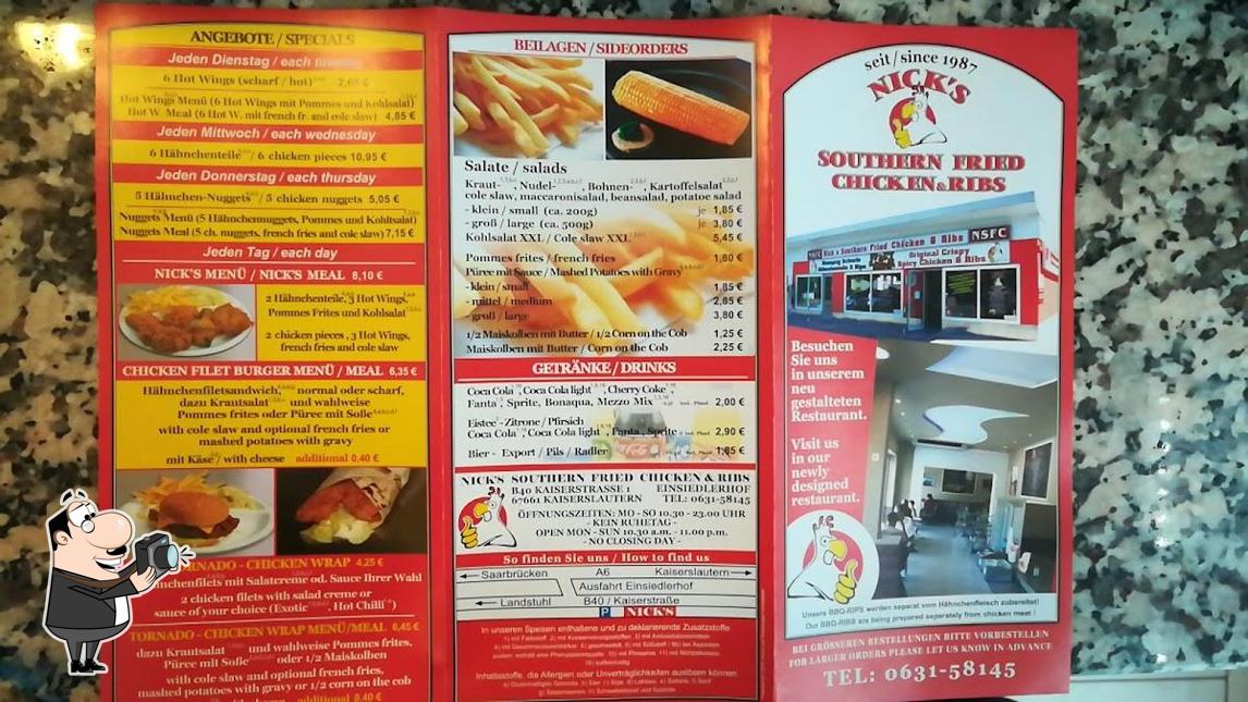 Nick's Southern Fried Chicken & Ribs, Kaiserslautern - Speisekarte ...