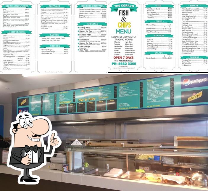 The Corals Fish & Chips, Leongatha - Restaurant menu, prices and reviews