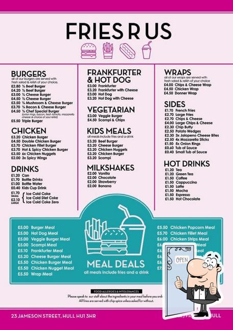 Fries R Us in Hull - Restaurant menu and reviews