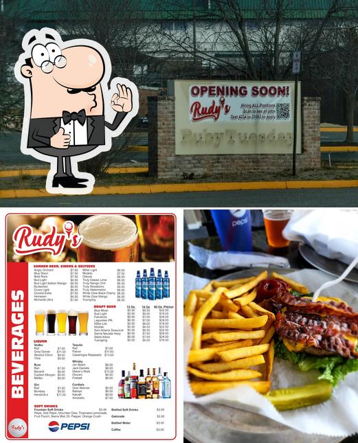 Rudy's Golf and Sports Bar, Alexandria - Restaurant menu, prices and ...