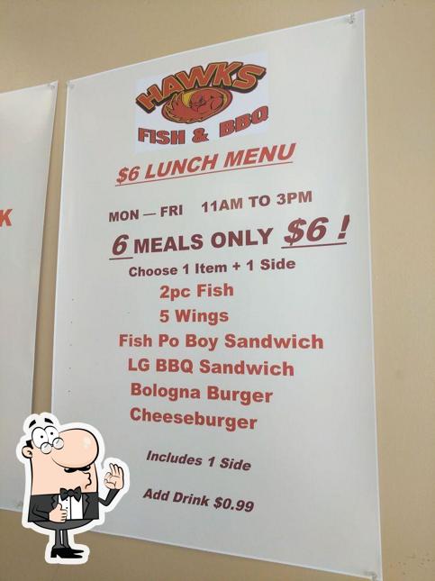 Hawk's Fish & BBQ in Richmond - Restaurant menu and reviews
