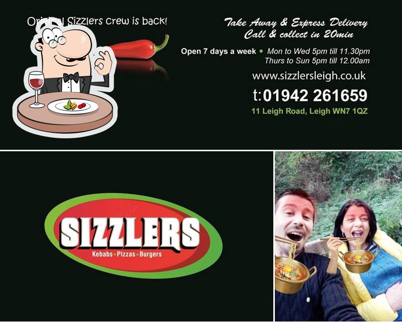 Sizzlers, 11 Leigh Rd in Leigh - Restaurant menu and reviews