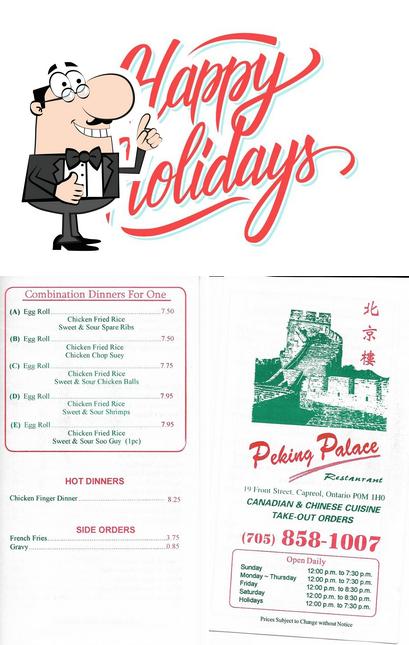 Peking Palace Restaurant in Capreol - Chinese restaurant menu and reviews