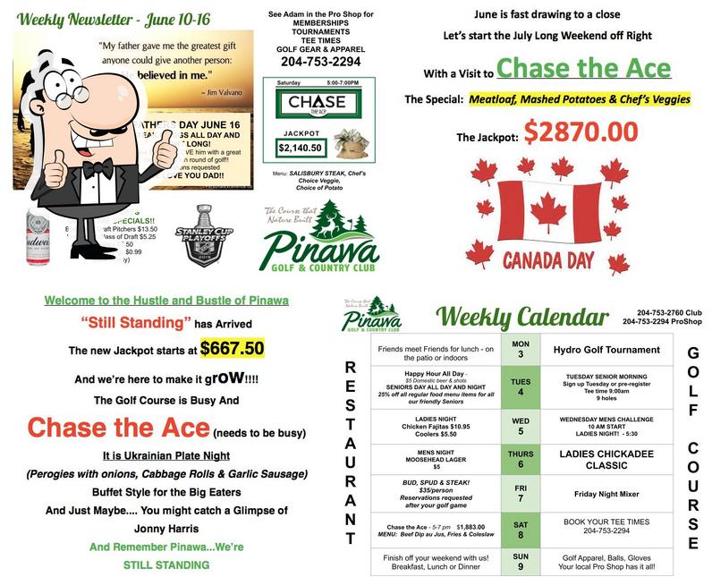 Pinawa Golf Club Restaurant in Pinawa - Restaurant menu and reviews