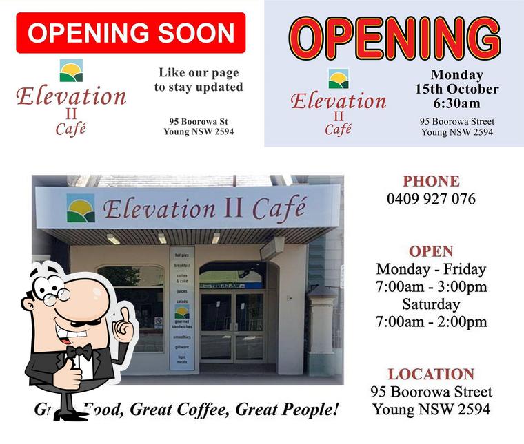 Elevation II Café, Young - Restaurant menu, prices and reviews