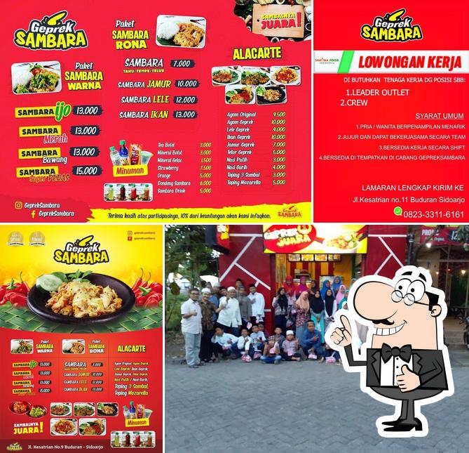 Geprek Sambara, Sidoarjo - Restaurant menu, prices and reviews