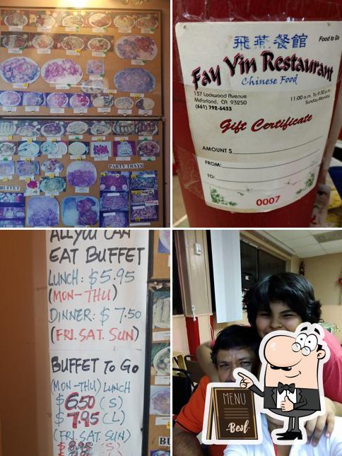 Fay Yin Restaurant, McFarland - Restaurant menu, prices and reviews