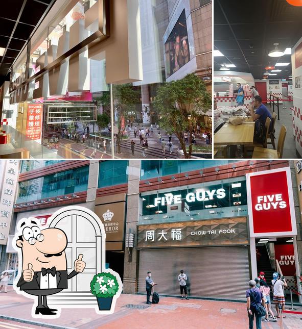 Five Guys restaurant, Hong Kong, 1/F Emperor Centre - Restaurant menu ...