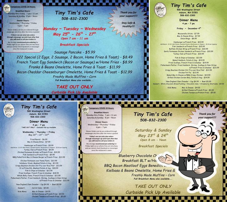 Tiny Tims Cafe, 500 Washington St in Auburn - Restaurant menu and reviews