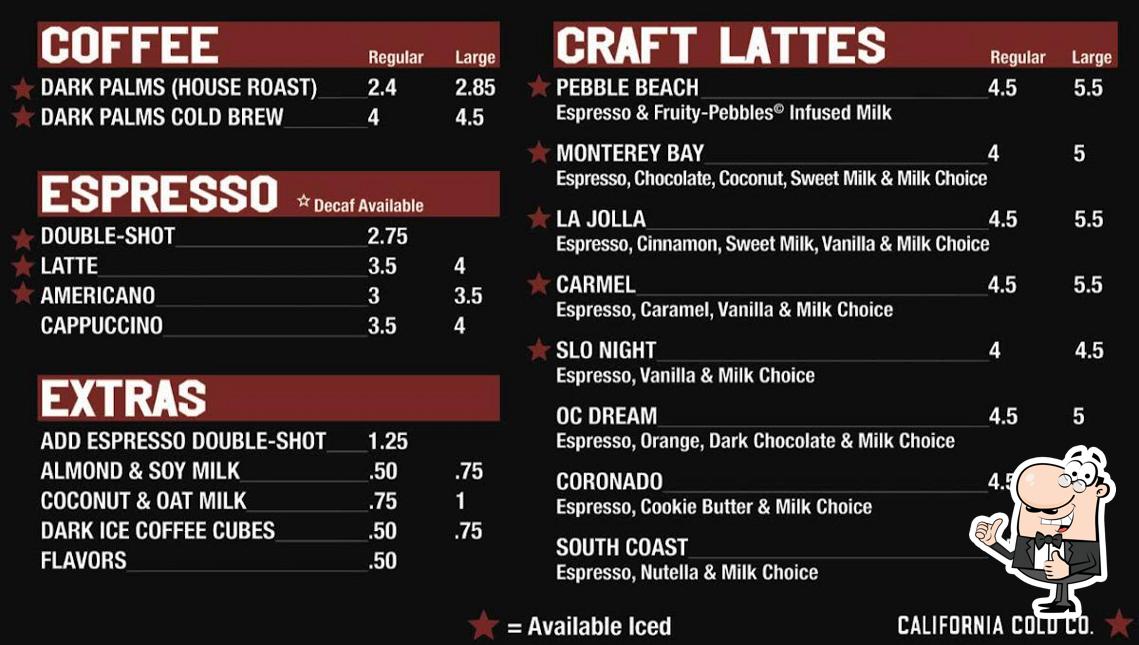 California Cold Co. in Manalapan Township - Restaurant menu and reviews