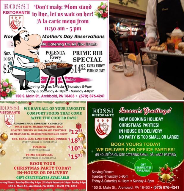 Rossi's Ristorante in Archbald - Restaurant menu and reviews