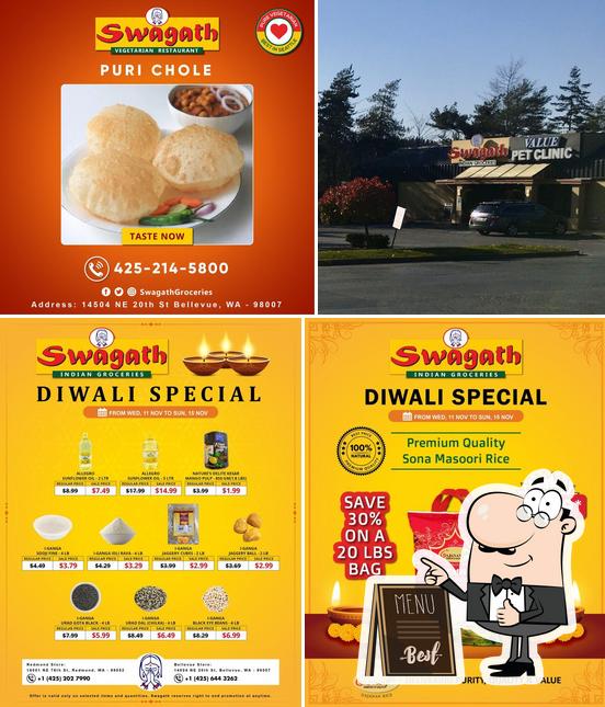 Swagath Indian Grocery and Restaurant, Bellevue - Restaurant menu ...