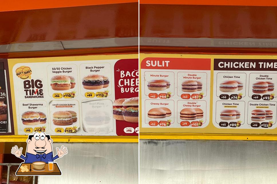 Minute Burger GMA Terminal, General Mariano Alvarez - Restaurant menu ...