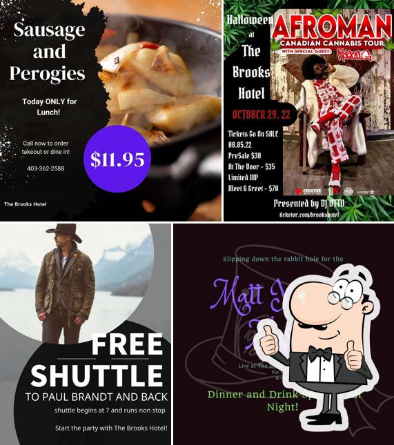 Brooks Hotel, Brooks - Restaurant menu, prices and reviews