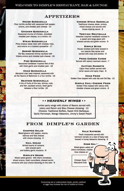 Dimple's Restaurant Bar Lounge, Randallstown - Restaurant menu, prices ...