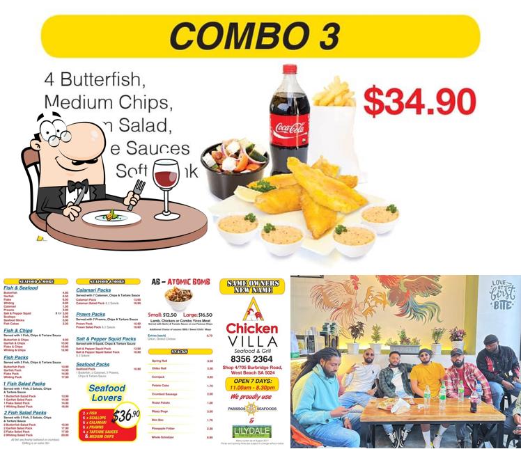 Chicken Villa - Seafood & Grill in West Beach - Restaurant menu and reviews
